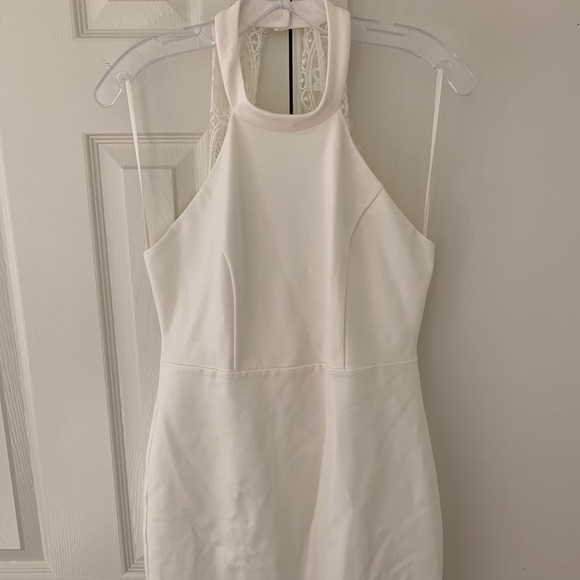 Dresses | White Halter Cocktail Dress | Poshmark
